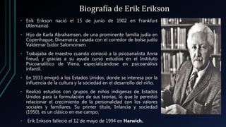 Teorias de la personalidad Hans Eysenck y Eric Erikson por Stefany ...