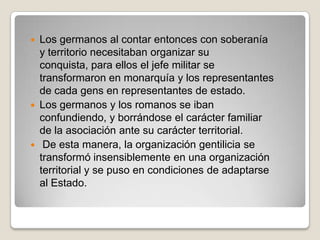 LA FORMACION DEL ESTADO DE LOS GERMANOS | PPTX