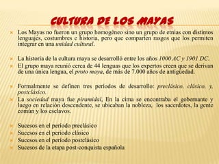 LA CULTURA MAYA | PPTX