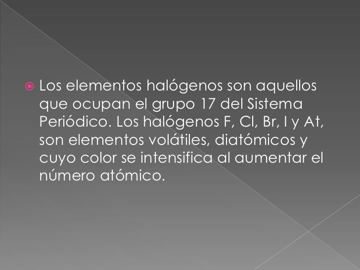 Grupo de los halogenos