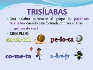 Ejemplos de Palabras Trisilabas