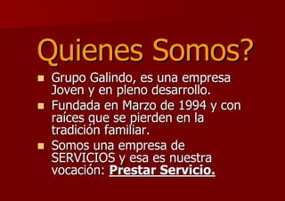 Grupo Galindo - Presentación | PDF