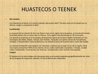 Grupos Etnicos En San Luis Potosi | PPT
