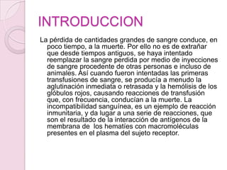 Grupo sanguineo (mariela) | PPTX