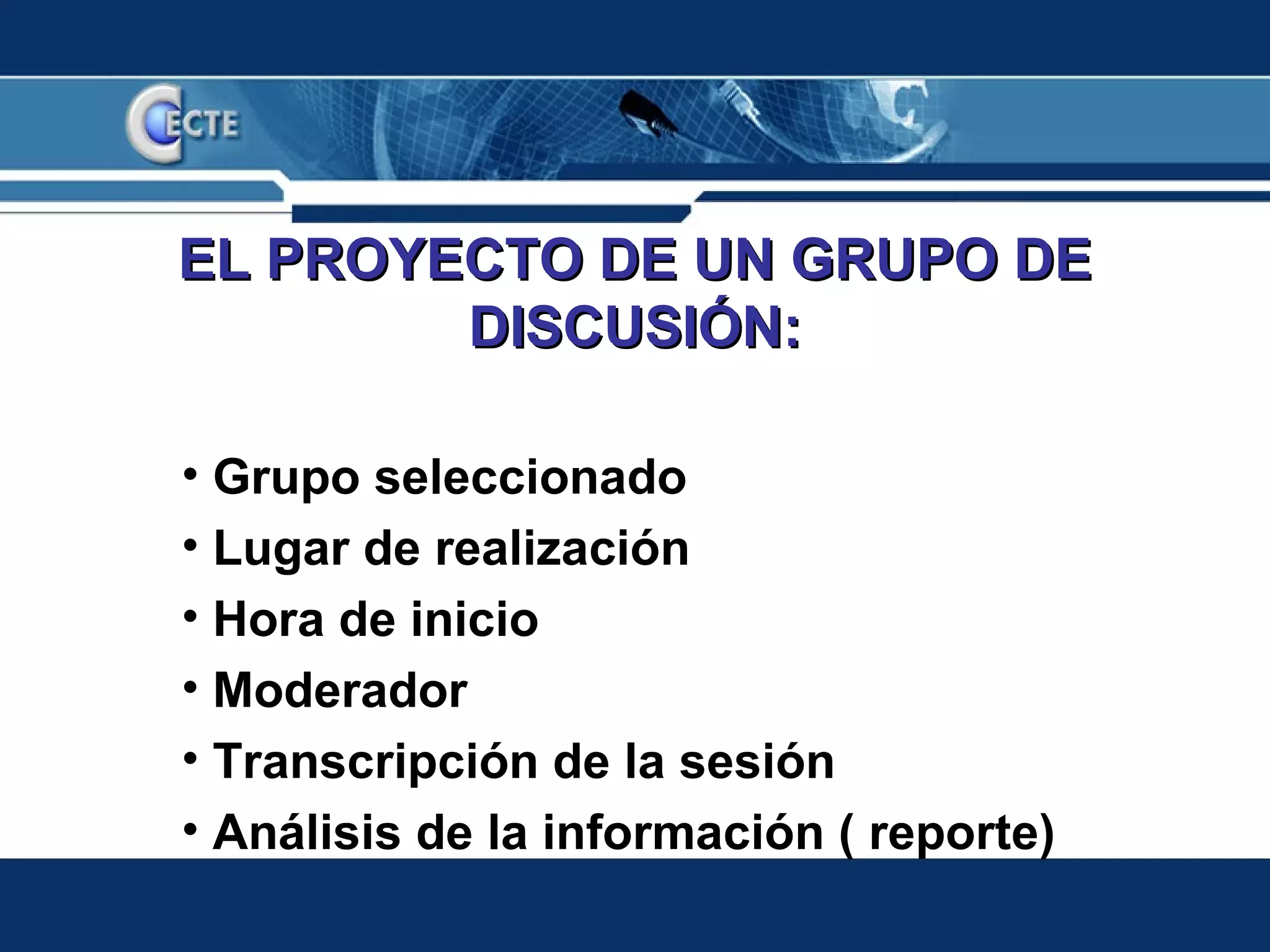 Grupos De Discusion | PPT