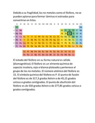 Grupos de la tabla periodica 4,5,6 Y 7A | DOCX
