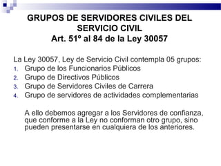 GRUPO DE SERVIDORES CIVILES DEL SERVICIO CIVIL | PPT