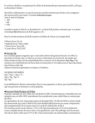 Grupos de sistemas sanguíneos | DOCX