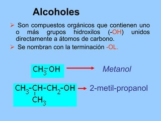 Grupos Funcionales quimica organica IV medio | PPTX