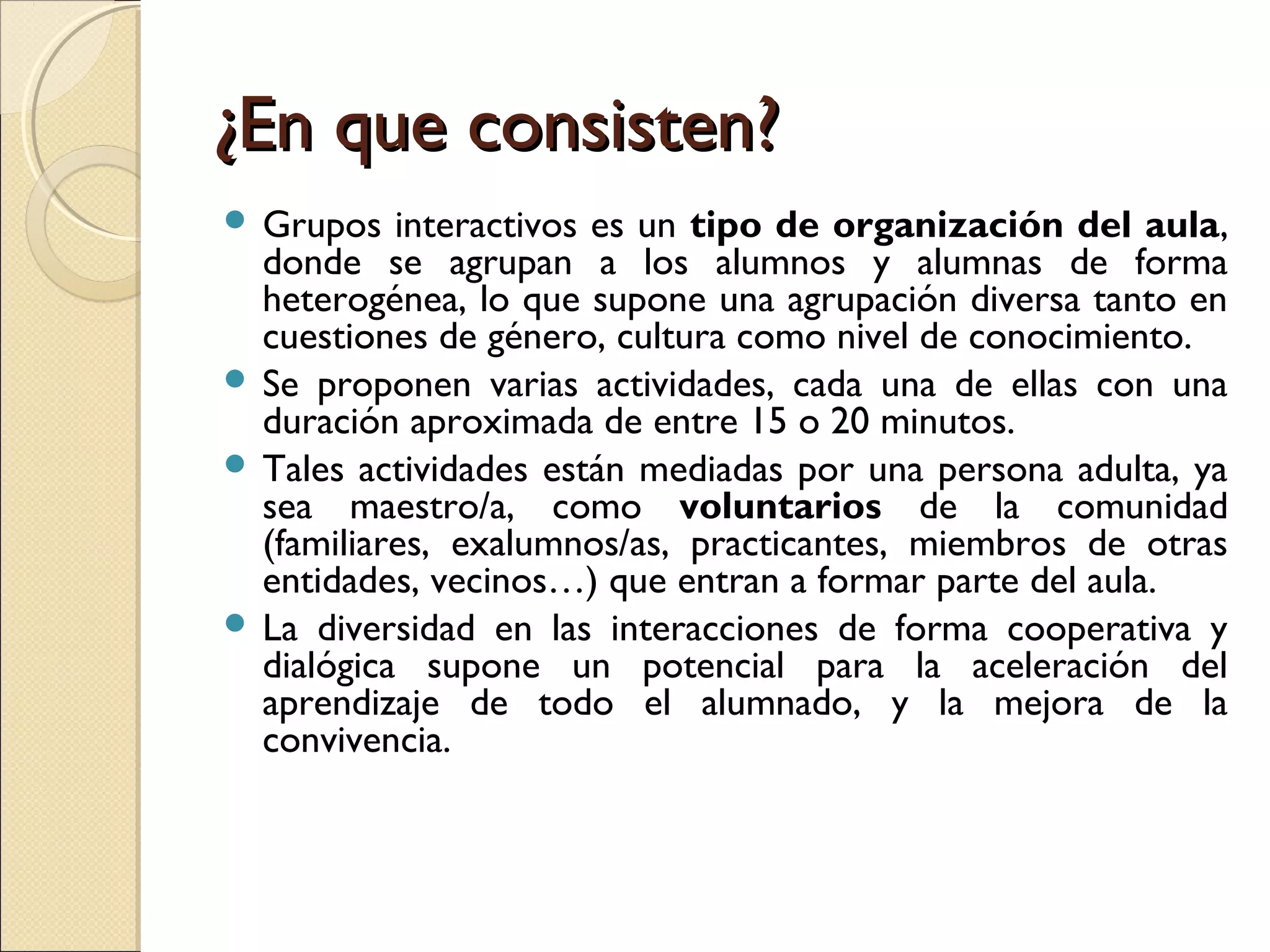 Grupos interactivos | PPS