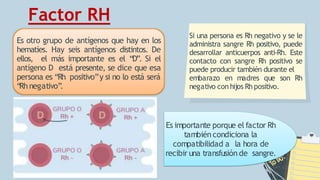 grupossanguineosyfactorRh positivo y negativo | PPTX
