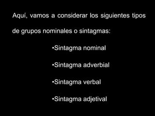 Grupos sintácticos | PPTX
