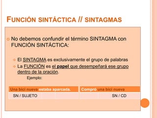 Grupos sintácticos (1º eso) | PPTX