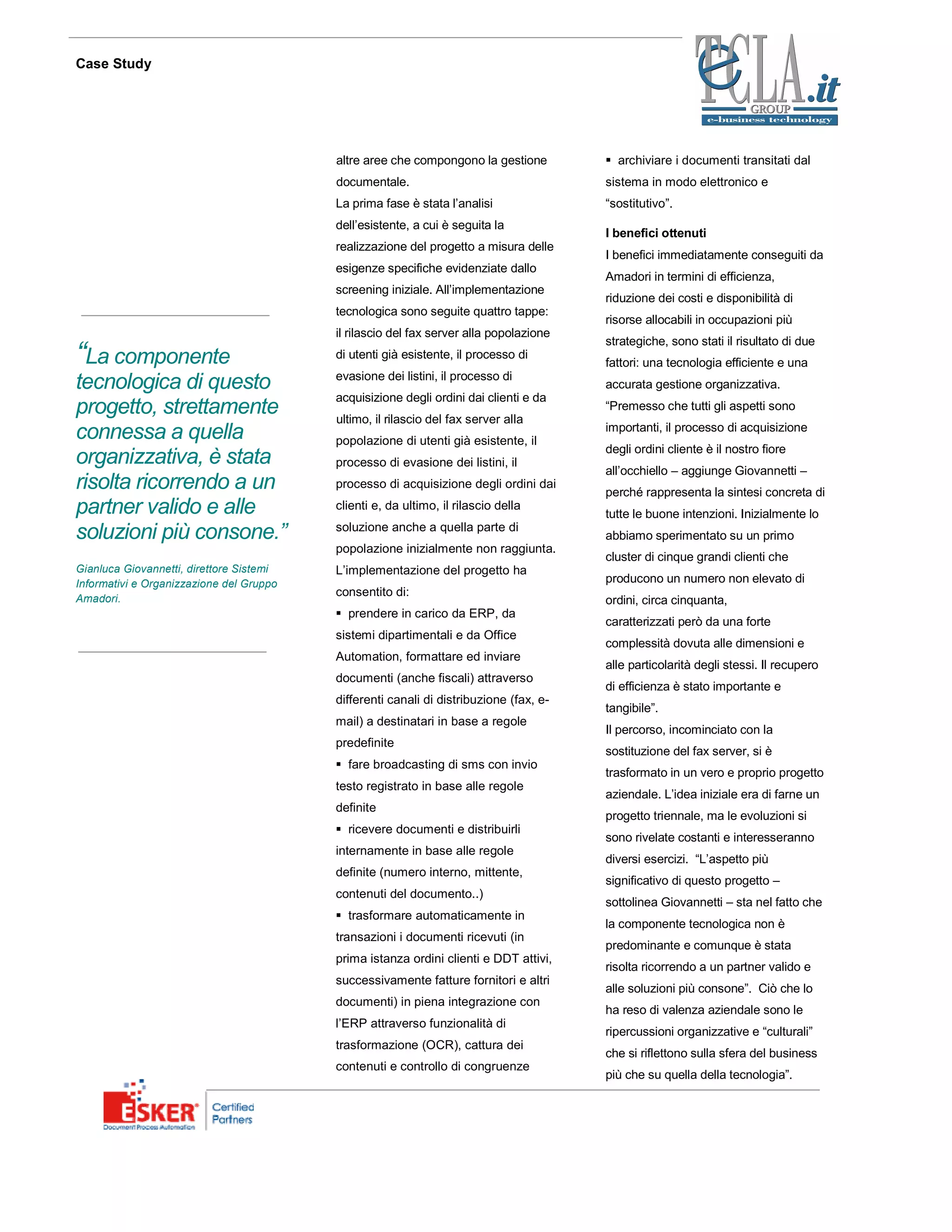 Case Gruppo Amadori | PDF