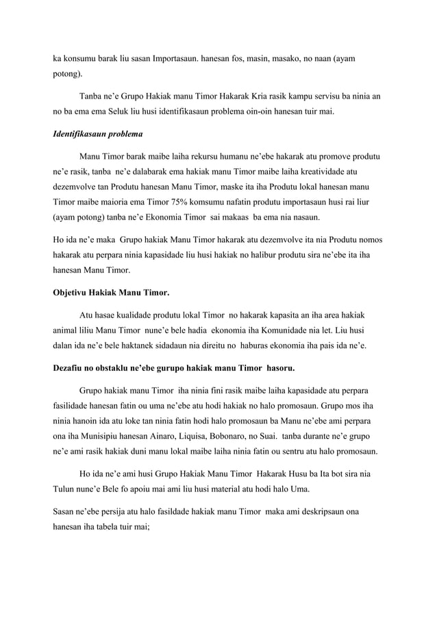 Gruppo hakiak manu timor.pro.manu