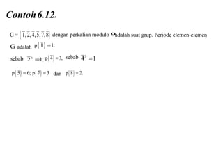 Grup siklik (strukur aljabar) | PPT