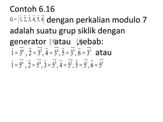 Grup siklik (strukur aljabar) | PPT