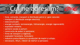 Grupul de firme Cotraco - Un partener de incredere | PPT