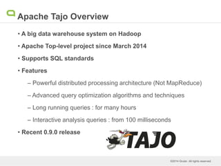 Gruter_TECHDAY_2014_03_ApacheTajo (in Korean) | PPT