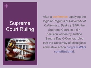 Grutter v bollinger | PPTX | Debated Sensitive Social Issues ...