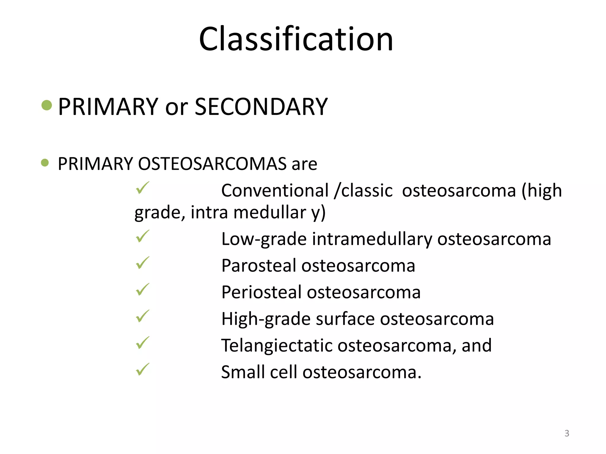 Osteosarcoma ppt | PPTX