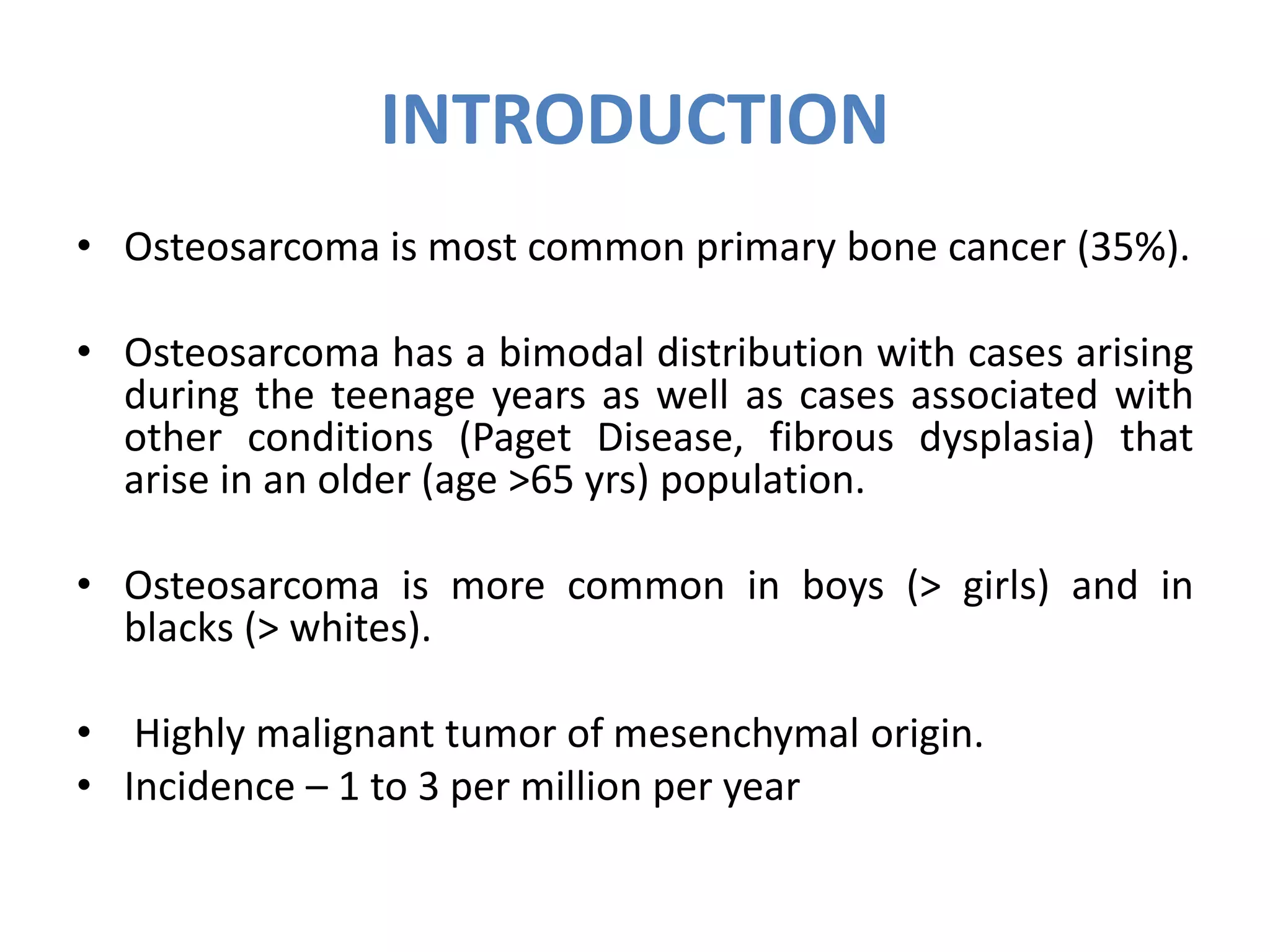 Osteosarcoma ppt | PPTX