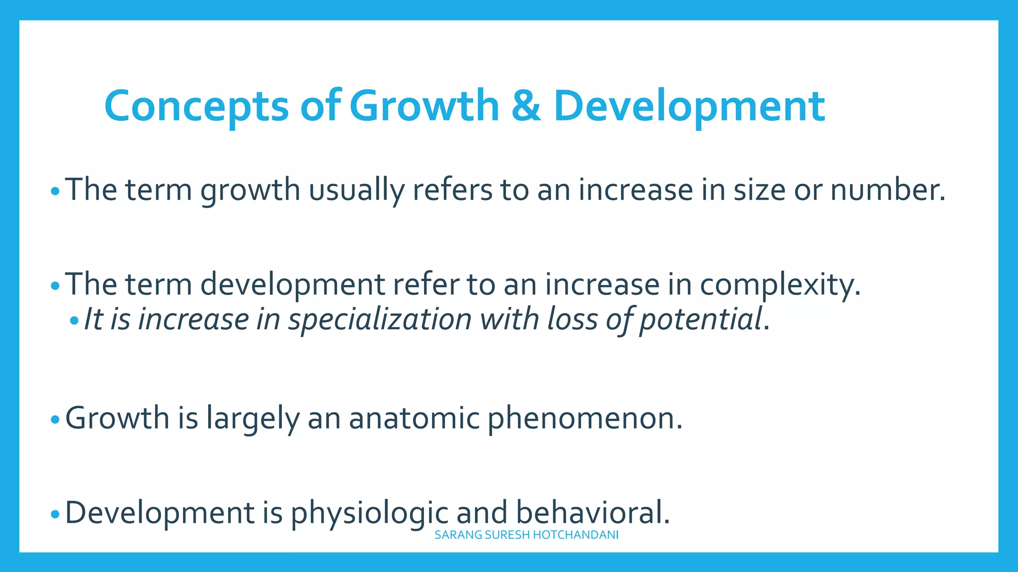 Growth Pattern Variability (Concepts of Growth & Development ...