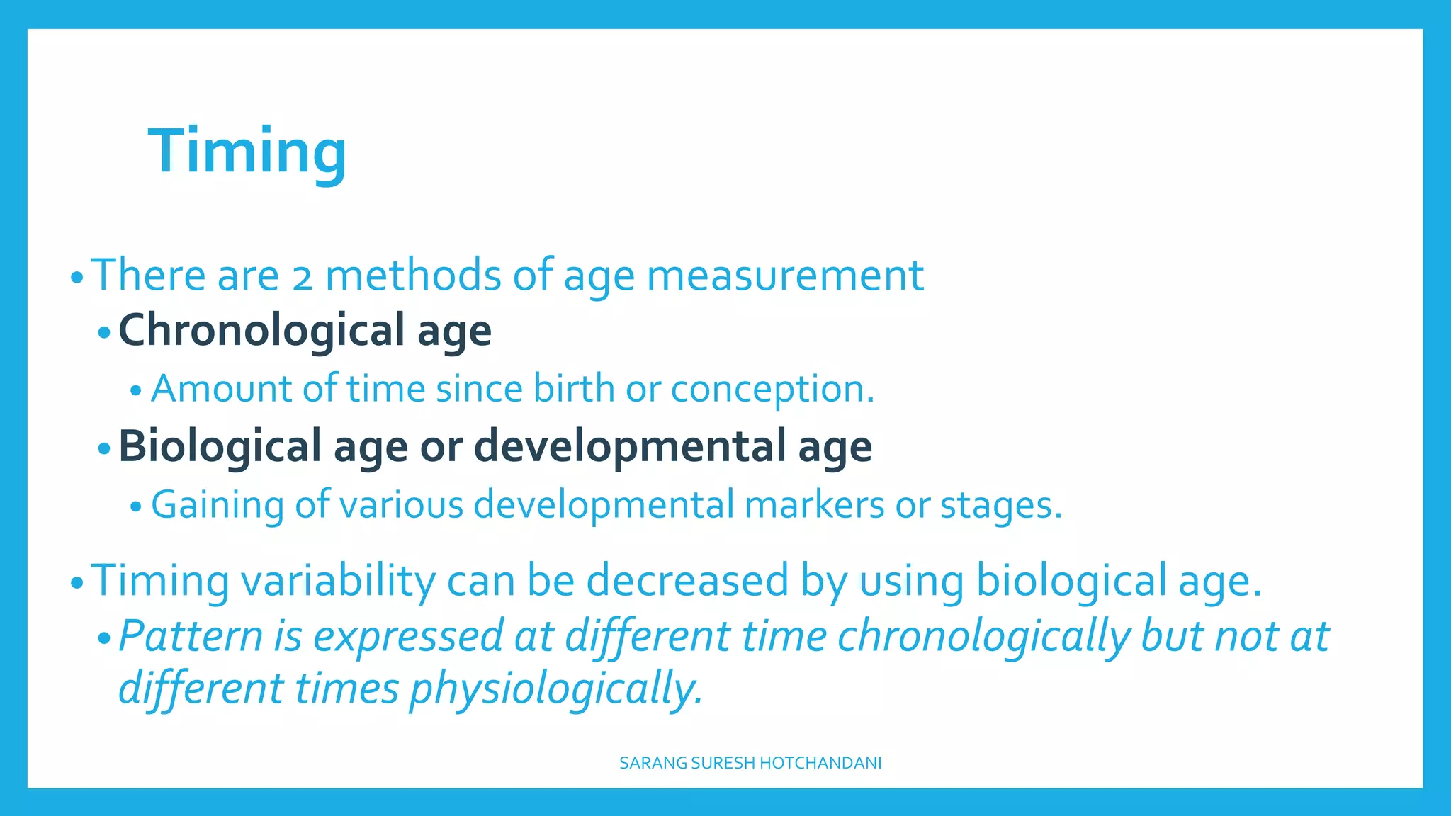Growth Pattern Variability (Concepts of Growth & Development ...