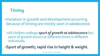 Growth Pattern Variability (Concepts of Growth & Development ...