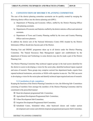 DISTRICT PLANNING COMMITEE | PDF
