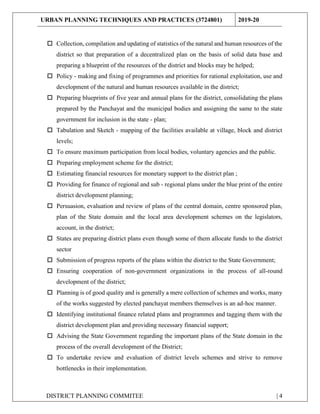 DISTRICT PLANNING COMMITEE | PDF
