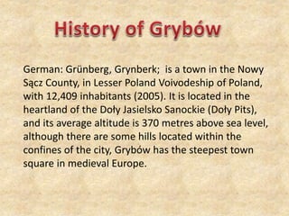 Grybów - Kinga Gruca | PPTX