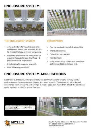 Enclosure Brochure -The Perfect Security Solution | PDF