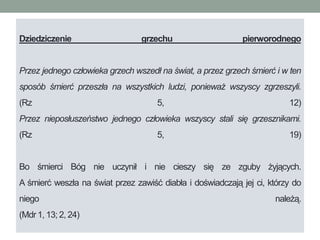 Grzech pierworodny | PPTX