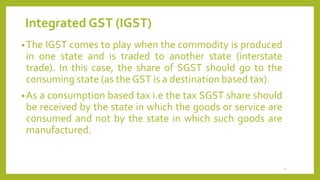 GOODS AND SERVICE TAX-GST | PPTX | Commodities | Economy
