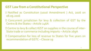 GOODS AND SERVICE TAX-GST | PPTX | Commodities | Economy