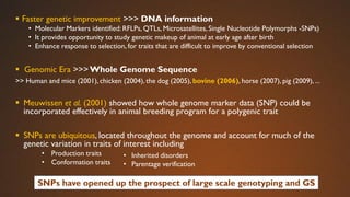 Genomic Selection in dairy cattle breeding -An overview | PDF
