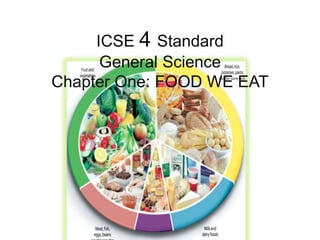ICSE 4 Standard General Science Chapter One: Food We Eat | PPT