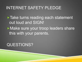Girl Scouts Online Safety Training | PPTX