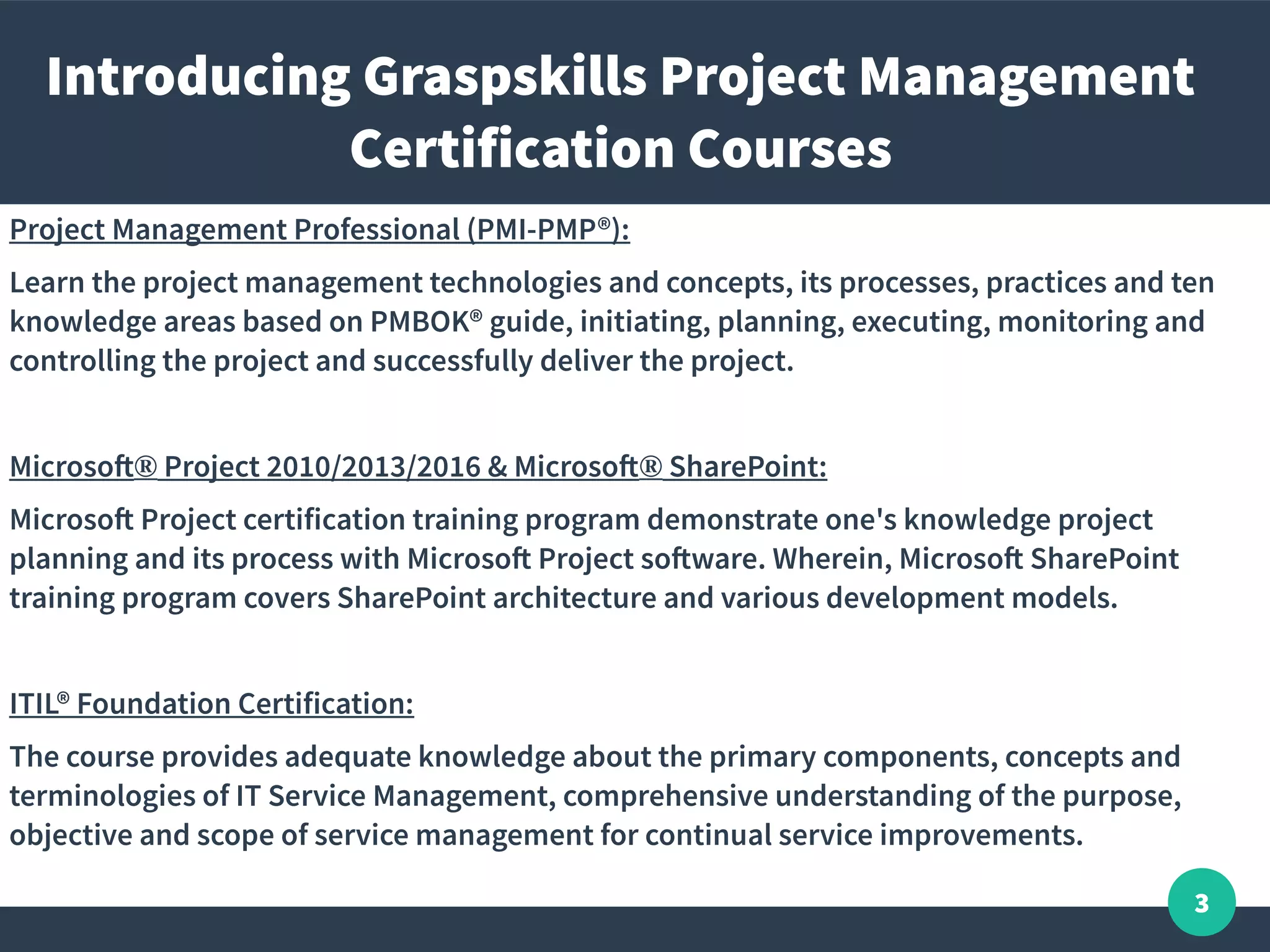 Graspskills project management | PPT