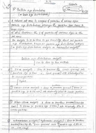 Soil mecahnics ka notes | PDF