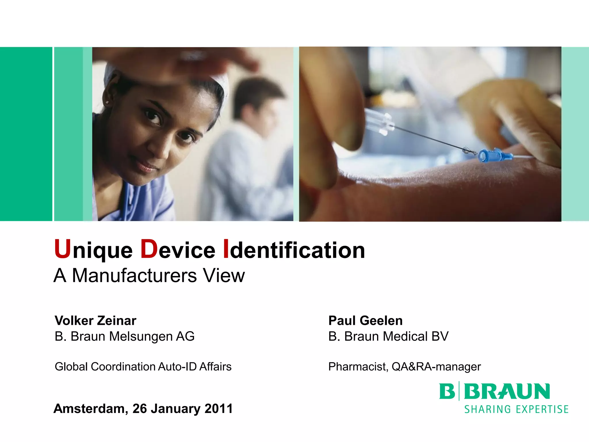 Unique Device Identification A Manufacturers View | PDF