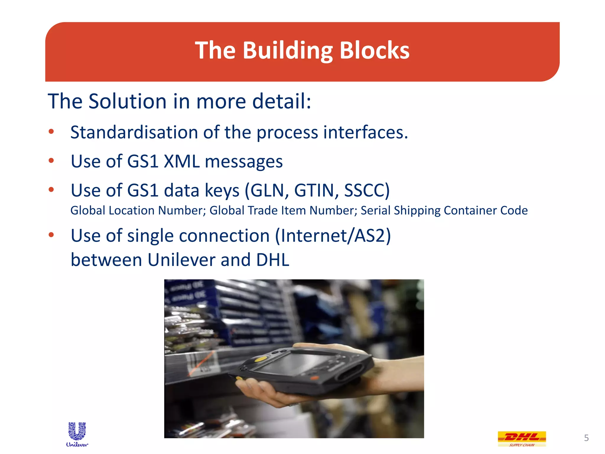 Sustainable Logistics - Case study Unilever - DHL applying GS1 standards | PDF