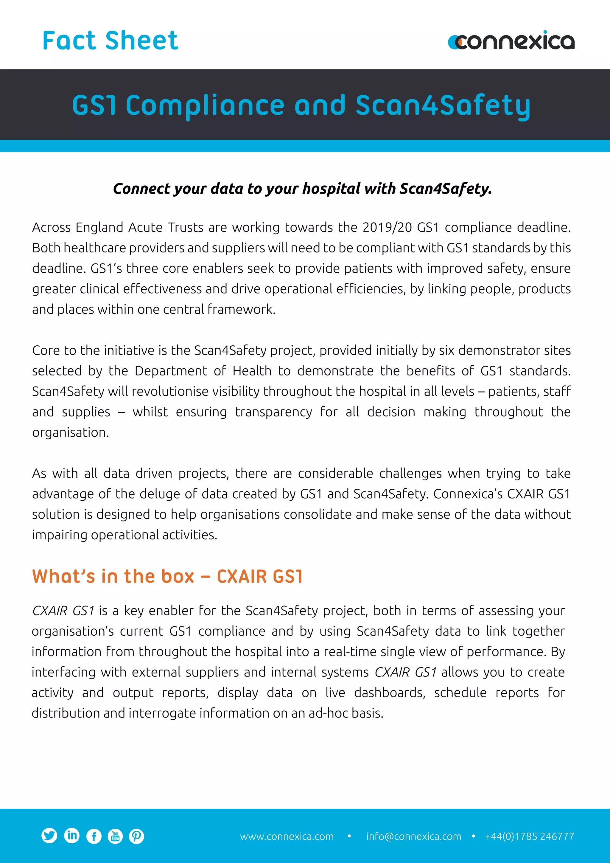GS1 Compliance and Scan4Safety | PDF