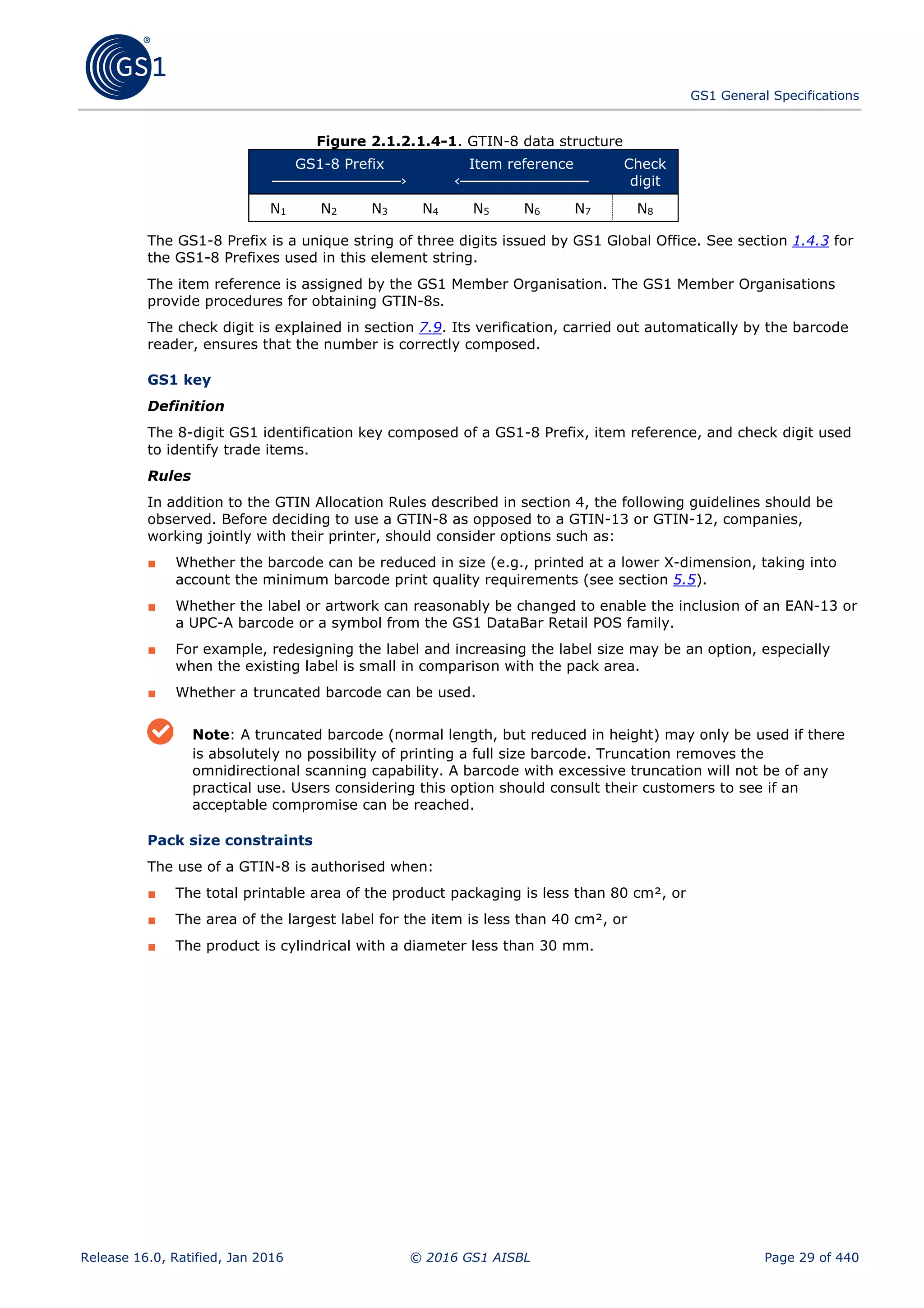 GS1 General Specifications version 16 | PDF