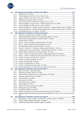 GS1 General Specifications version 16 | PDF