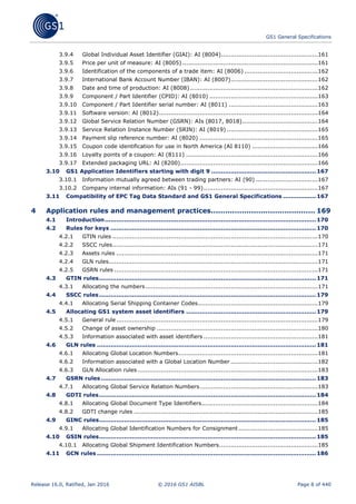 GS1 General Specifications version 16 | PDF
