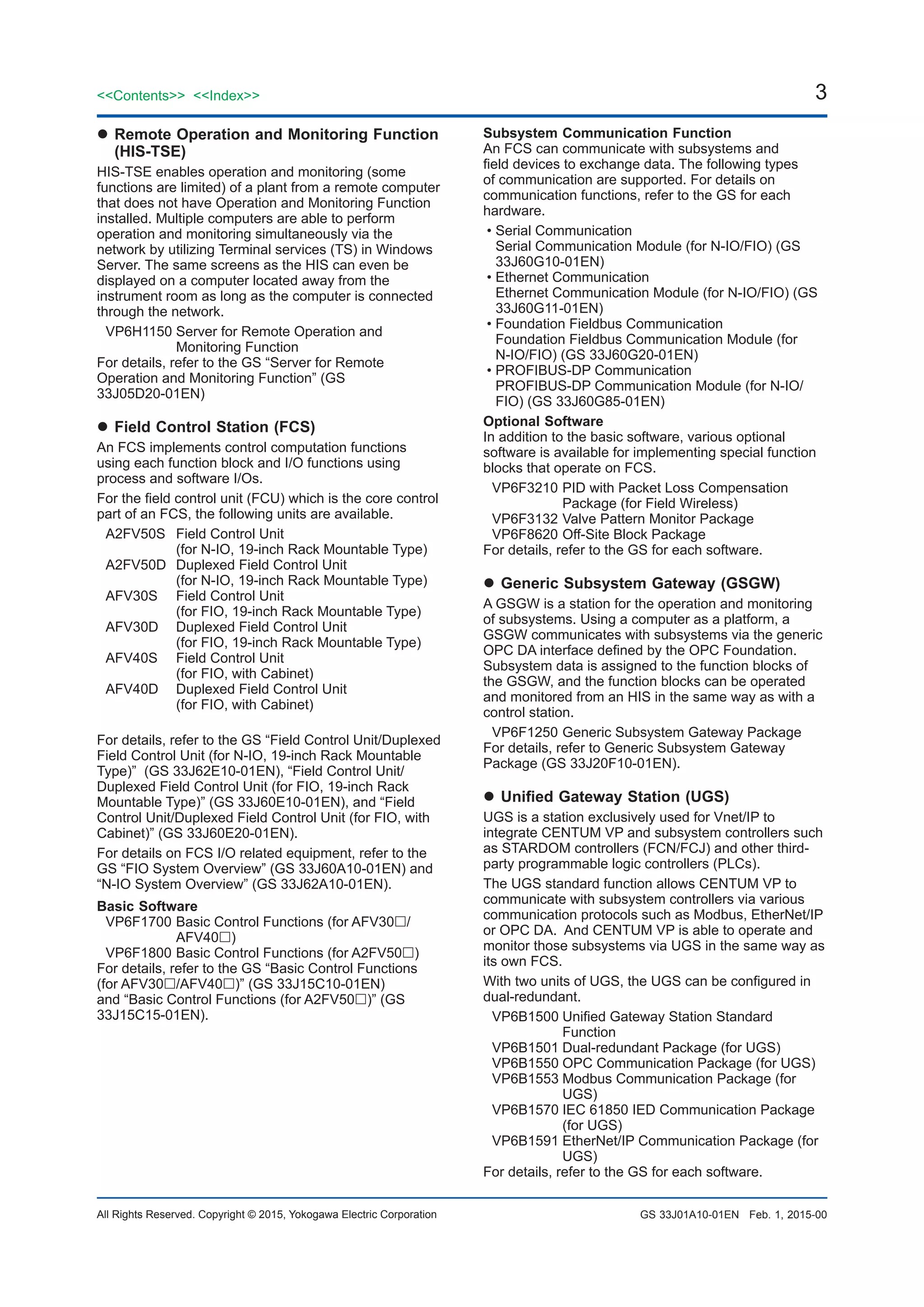 Yokogawa Centum VP | PDF