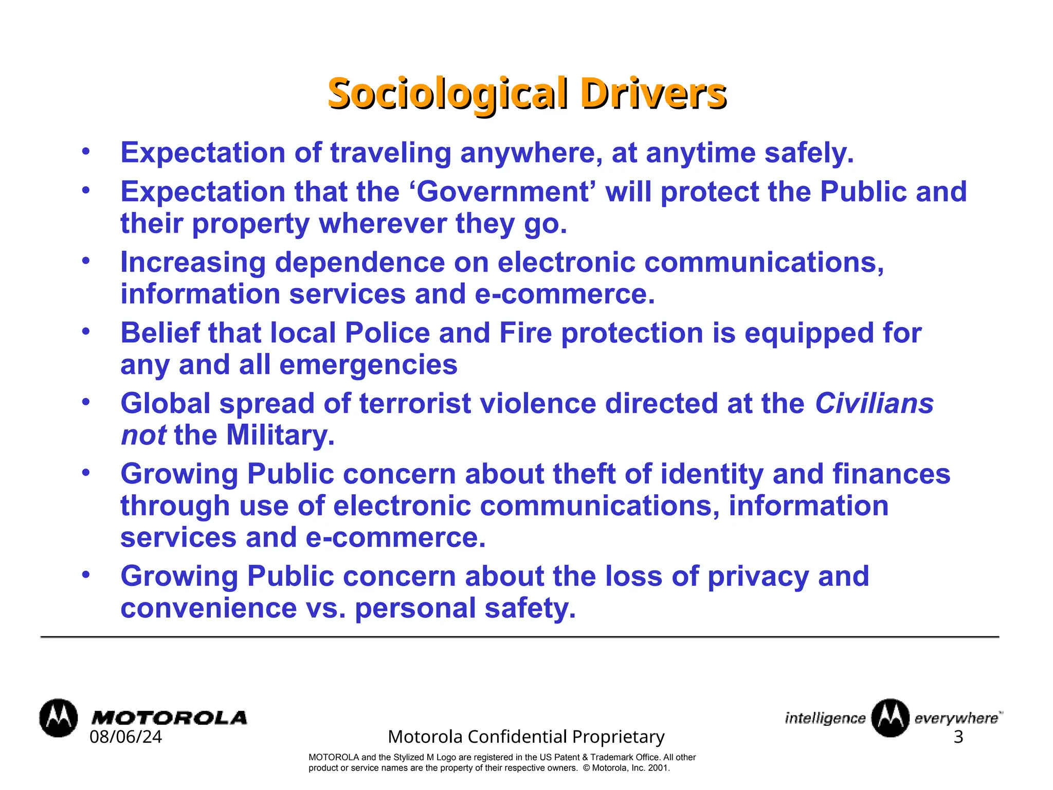 Megatrends Global Safety and Security overview | PPT