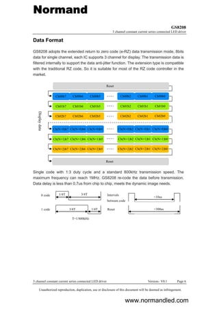 GS8208 led datasheet | PDF